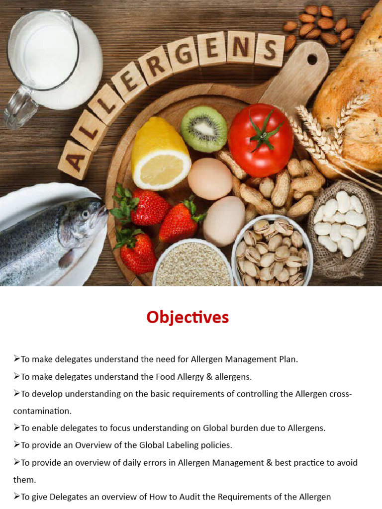 Allergen Management in Food Safety | PDF