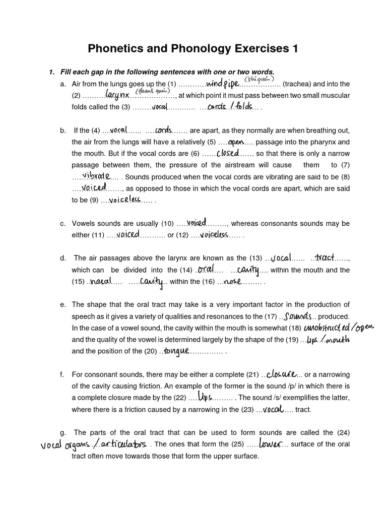 A01 - Phonetics How Sounds Are Produced | PDF | Human Communication ...