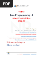TYBSc (CS) Sem VI Practical Slips | PDF | Java (Programming Language) | User (Computing)