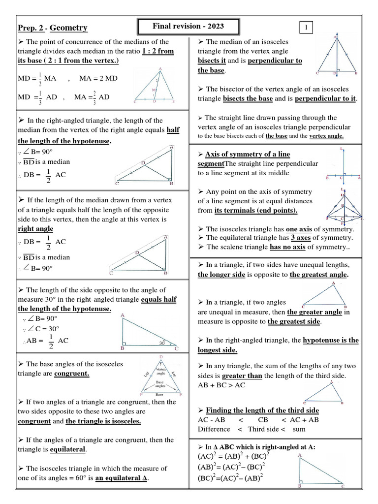 Geometry 1 | PDF | Triangle | Euclidean Plane Geometry