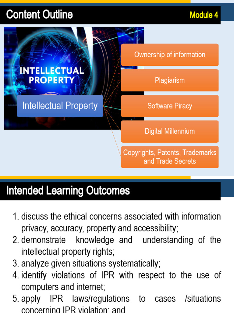 Module 4 Intellectual Property | PDF | Intellectual Property | Encryption