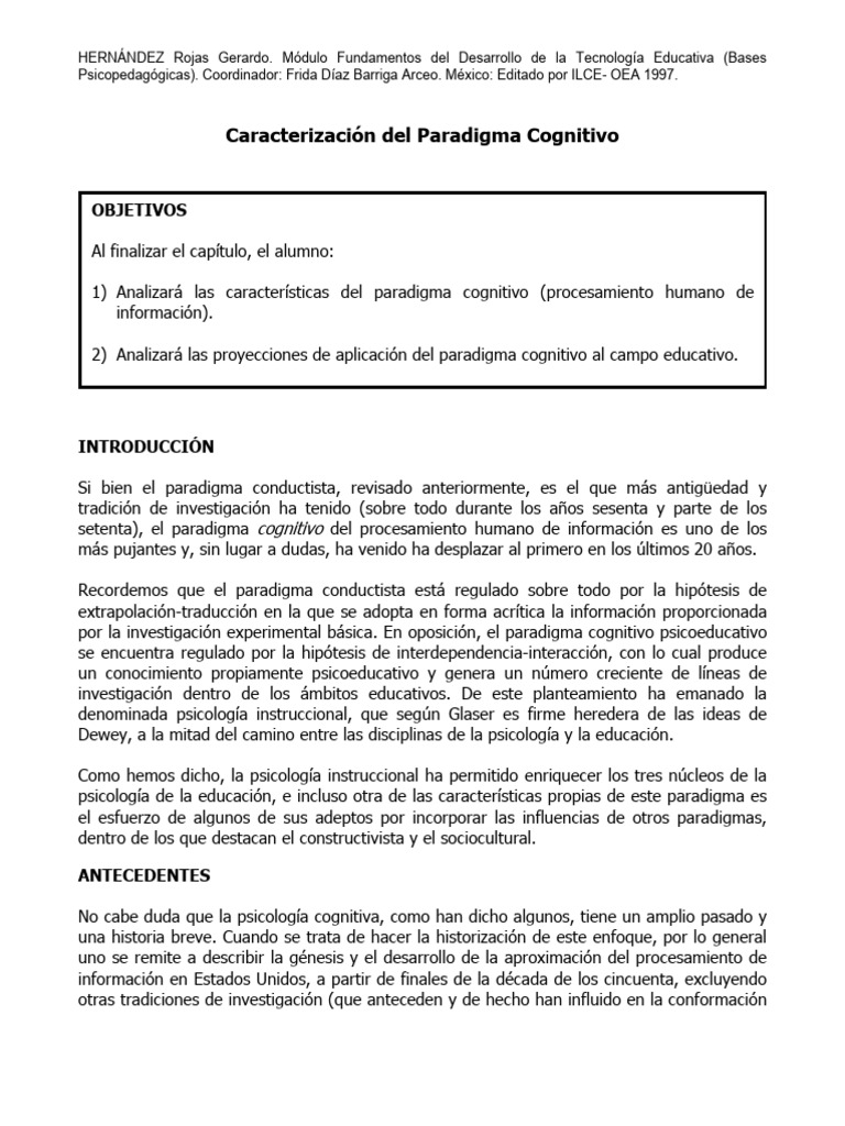 Paradigma Cognitivo - Phi | PDF