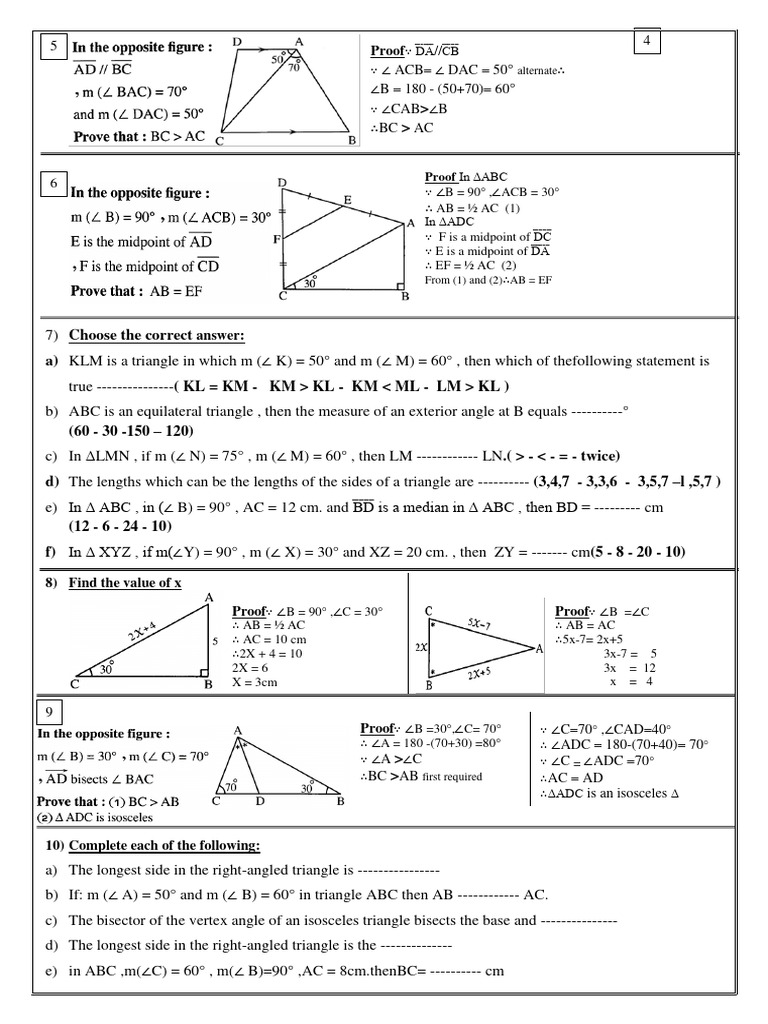 Geometry 3 | PDF | Triangle | Elementary Mathematics
