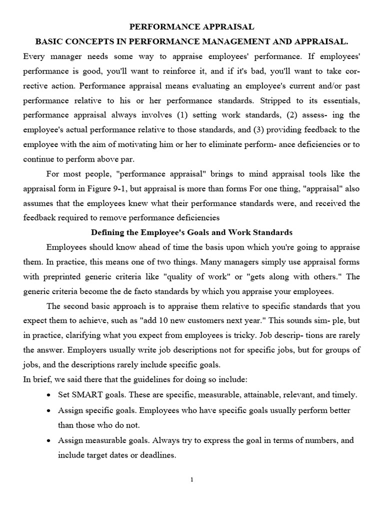 Lecture 08 Performance Appraisal | PDF | Performance Appraisal | Employment