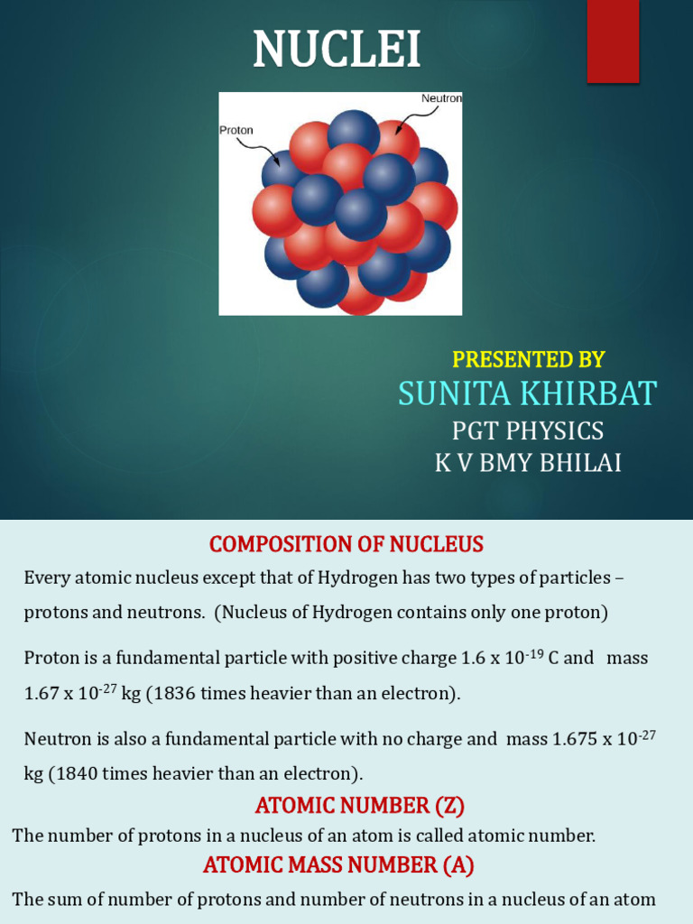 Nuclei | PDF | Nuclear Force | Atomic Nucleus
