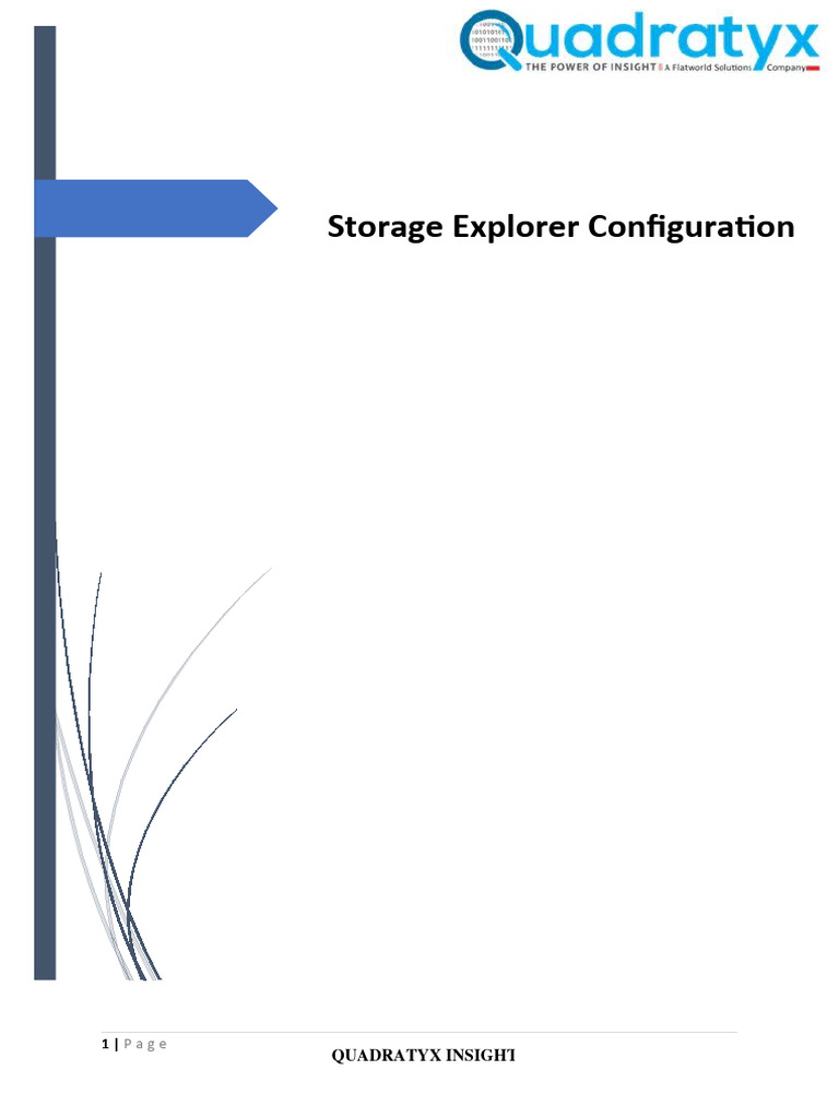 Storage Explorer Configuration | PDF