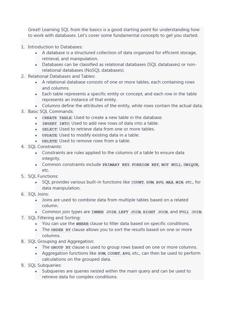 Create Table Insert Into Select Update Delete | PDF | Relational Database | Sql