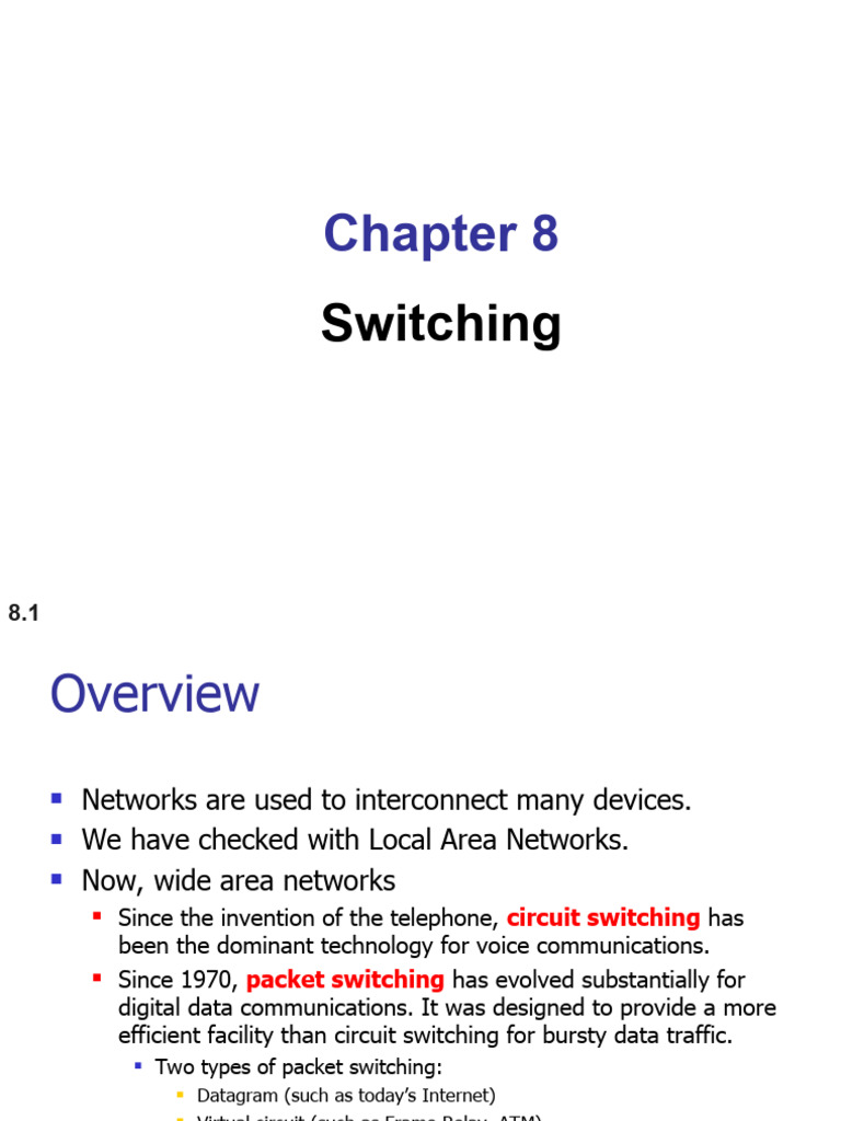 Lesson 8 | PDF | Computer Network | Packet Switching