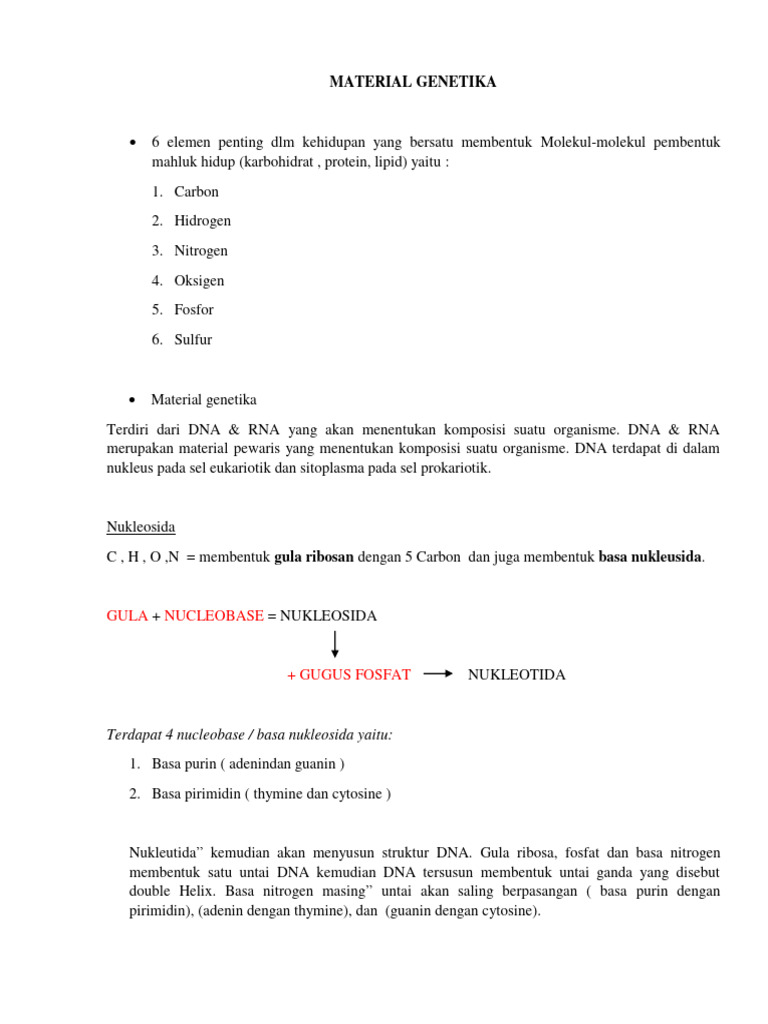 Material Genetika | PDF