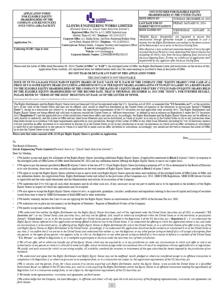 CAF Application Form | PDF | Stocks | Securities (Finance)