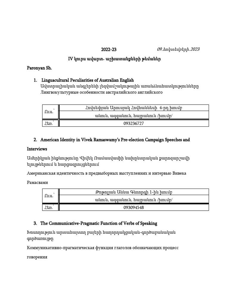 Graduation Papers 2023 2 | PDF