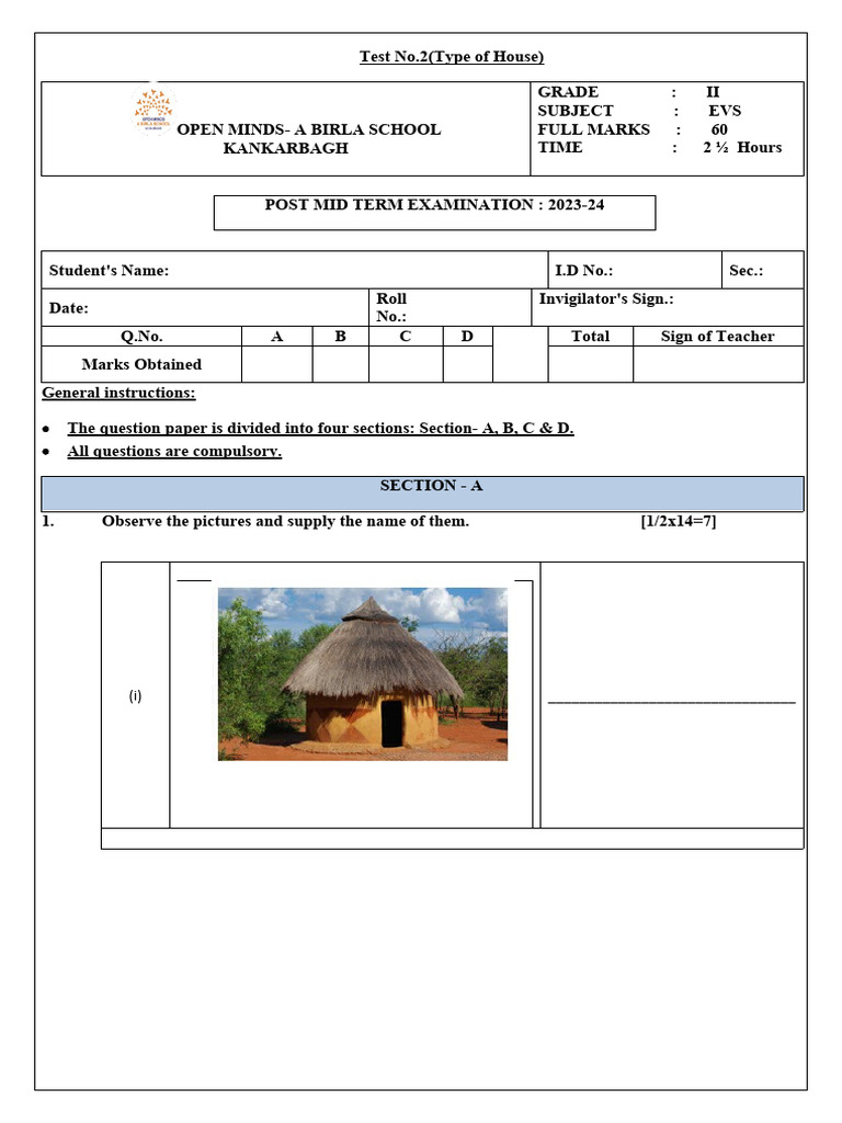 Practice Set-2 (Type of House) ) | PDF