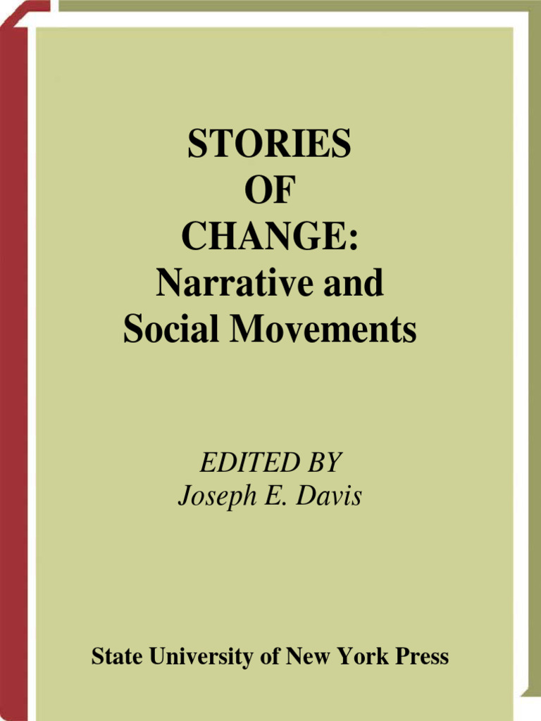 Joseph E. Davis (Editor) - Stories of Change - Narrative and Social Movements-SUNY Press (2002 ...