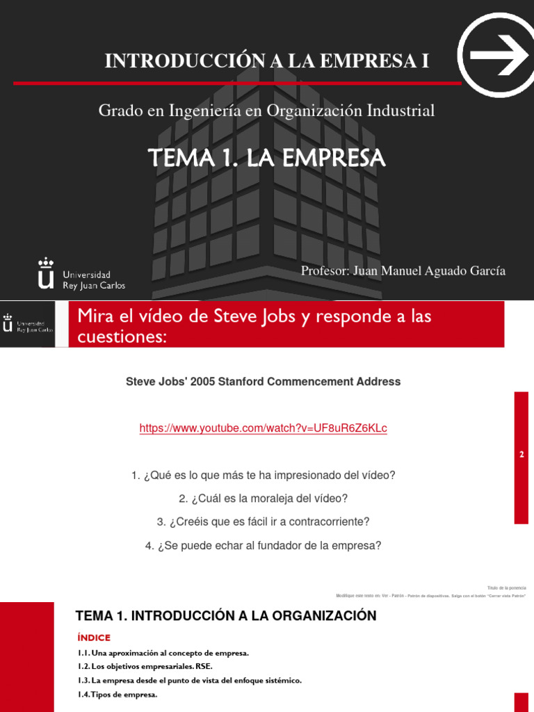 TEMA 1. La Empresa | PDF