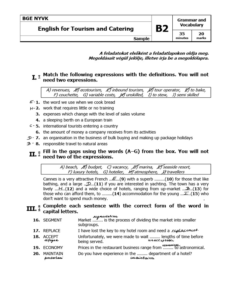 B2 Gazd. Angol | PDF