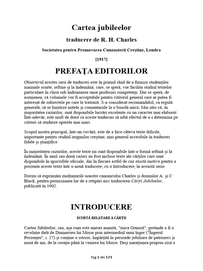 Cartea Jubileelor | PDF