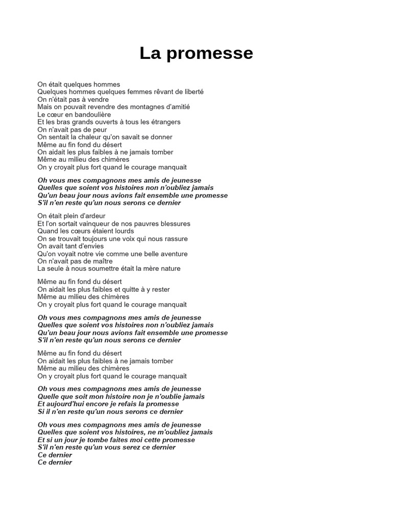 La Promesse | PDF