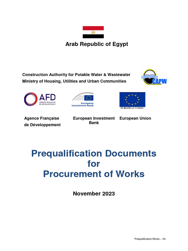 Prequalification-Works Helwan 6.11.2023 | PDF | Employment ...