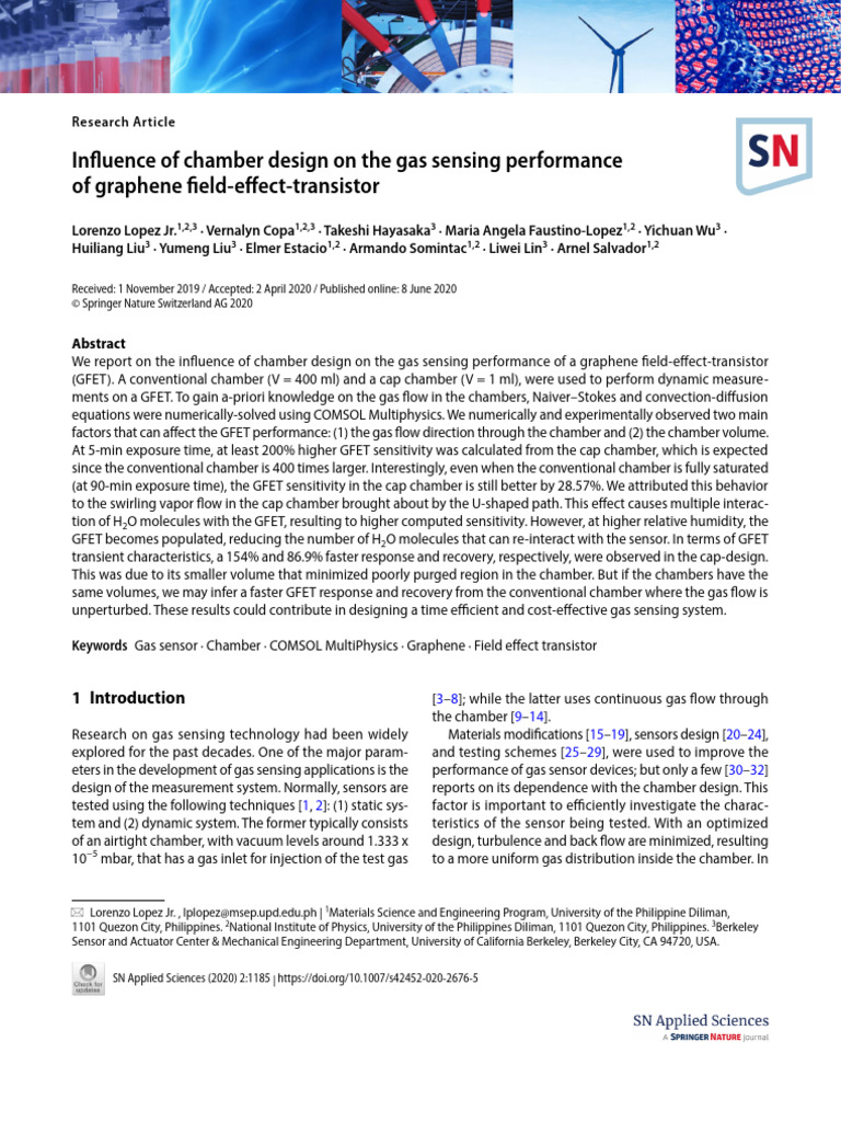 2020 Springer - Infuence of Chamber Design On The Gas Sensing ...