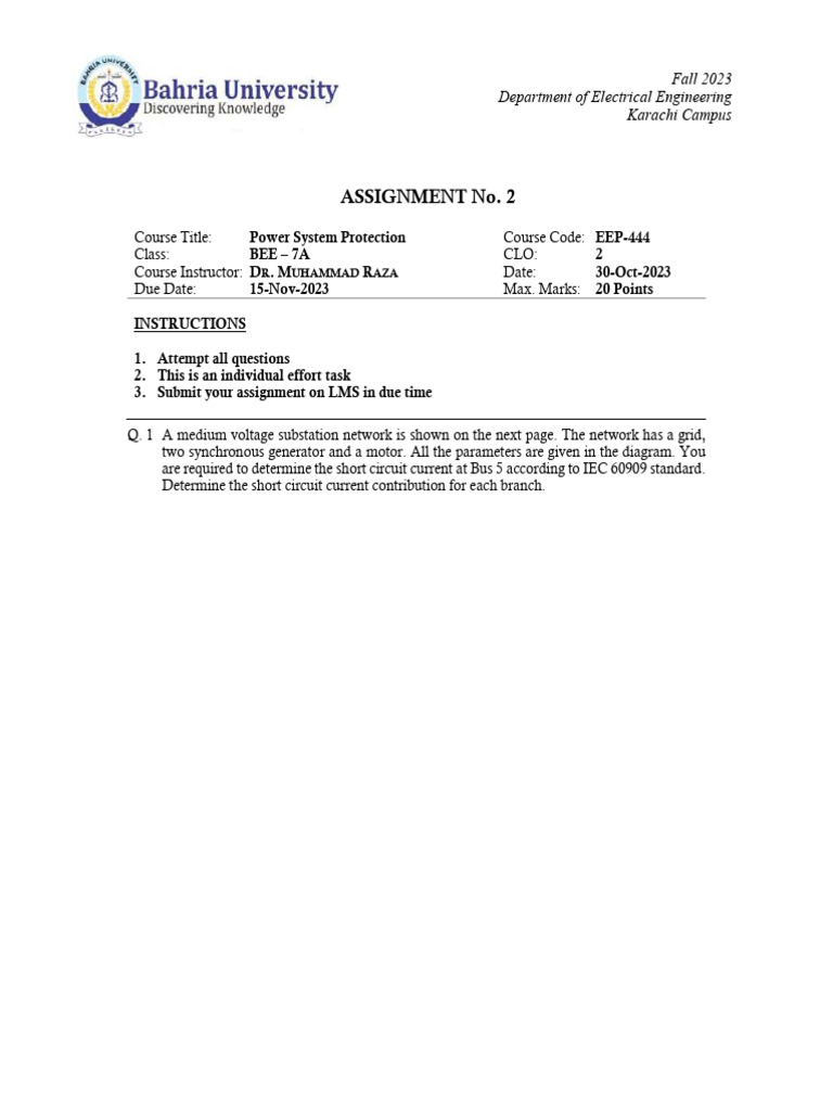 PSP A2 30102023 100345am | PDF | Electrical Grid | Power Engineering