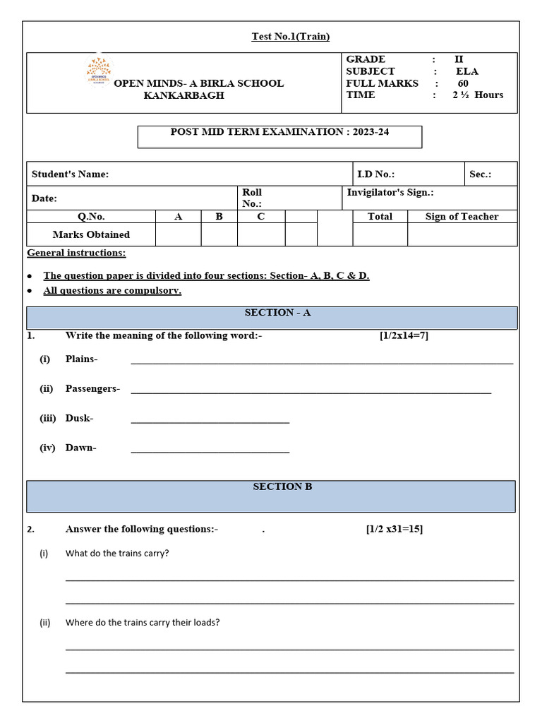 Practice Set-1 (Train) | PDF