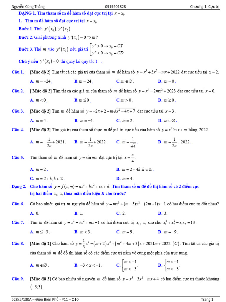 Chuong 1. Cuc Tri | PDF