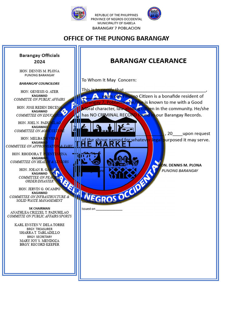 Brgy Clearance | PDF | Social Science | Law