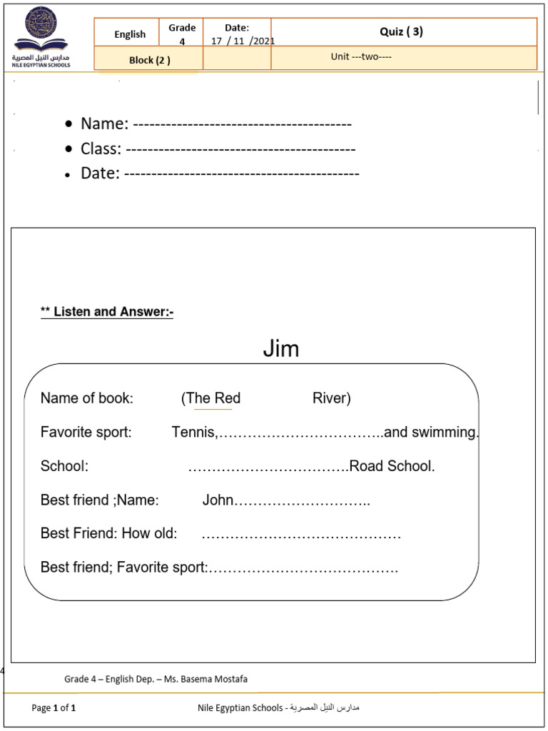 Block 2 - Quiz 3 - Related To The Block T. | PDF