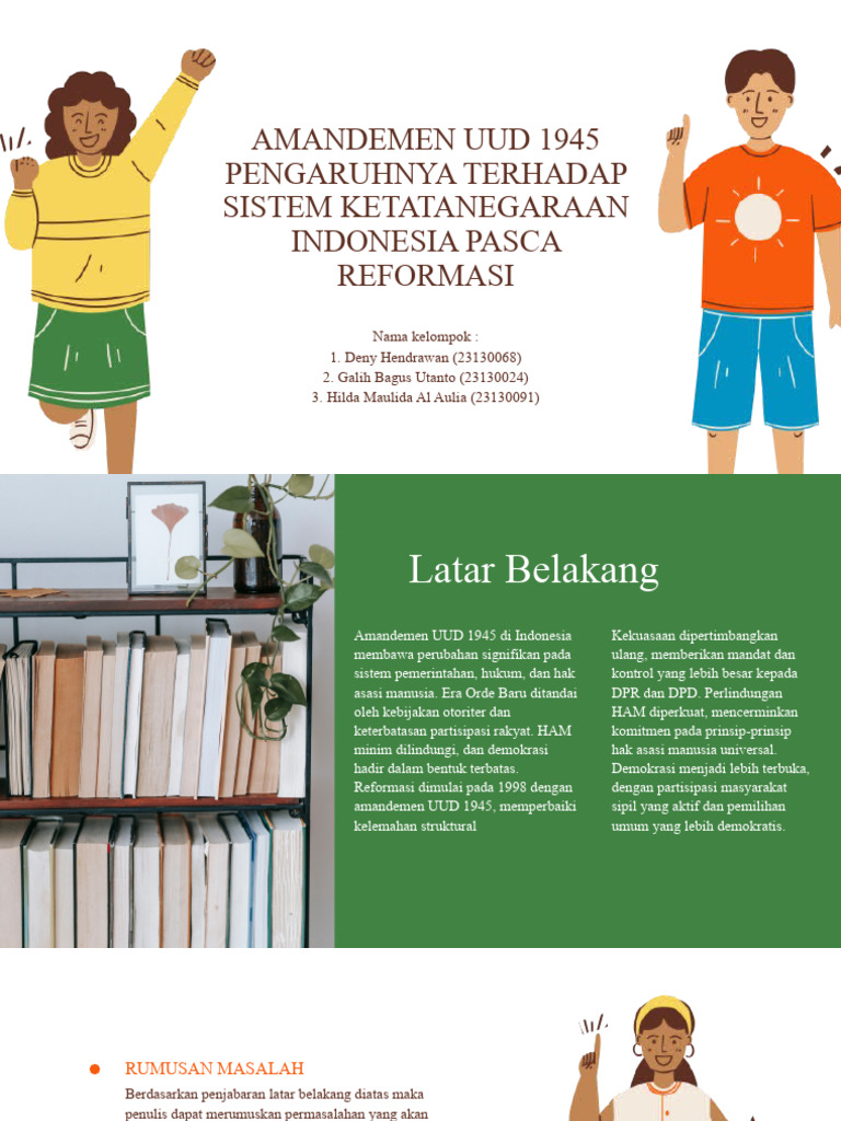 Amandemen Uud 1945 Pengaruhnya Terhadap Sistem Ketatanegaraan Indonesia ...