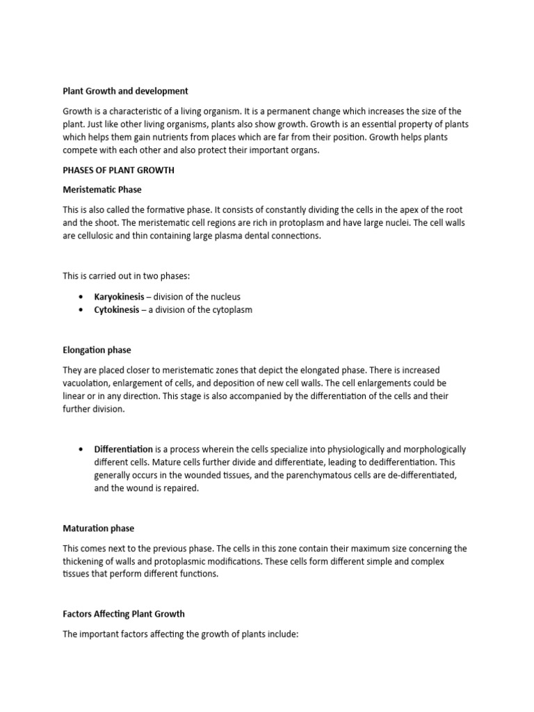 Understanding Plant Growth Phases | PDF