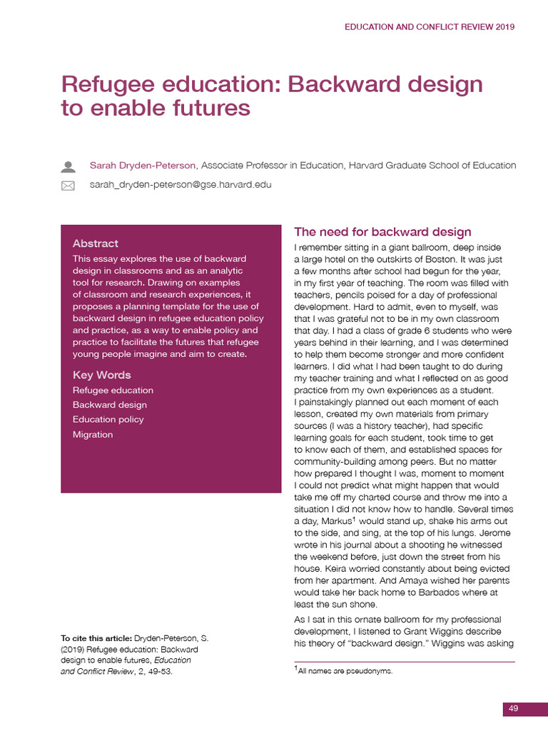 Dryden-Peterson Article 08 Dryden-Peterson | PDF