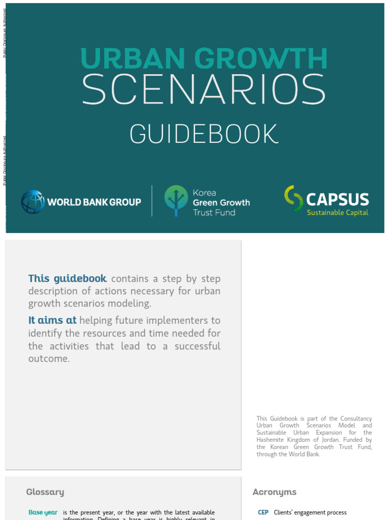 Urban Growth Scenarios Guidebook | PDF | Methodology | Information