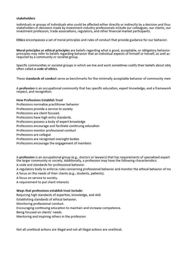 Ethic - Notes | PDF Ethic - Notes | PDF