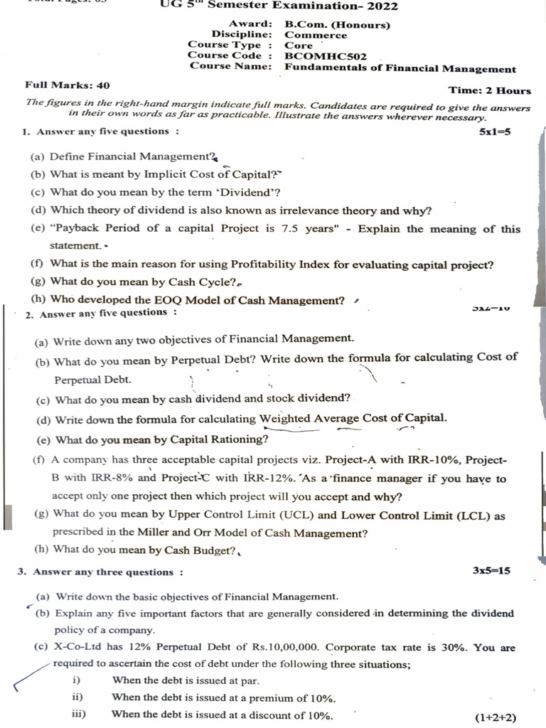 Financial Management | PDF