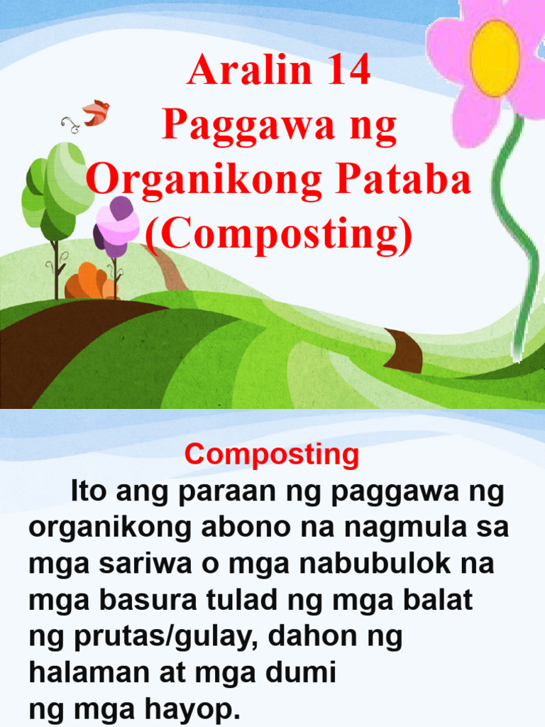 AGRI Aralin14 paggawa ng organikong pataba | PDF