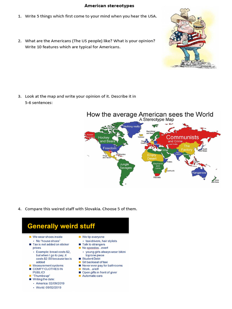 American Stereotypes | PDF