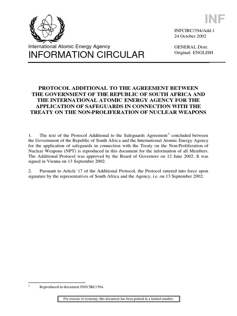 Treaty Nuclear Nonproliferation Safeguards 2002 | PDF | Nuclear Reactor | Nuclear Fuel