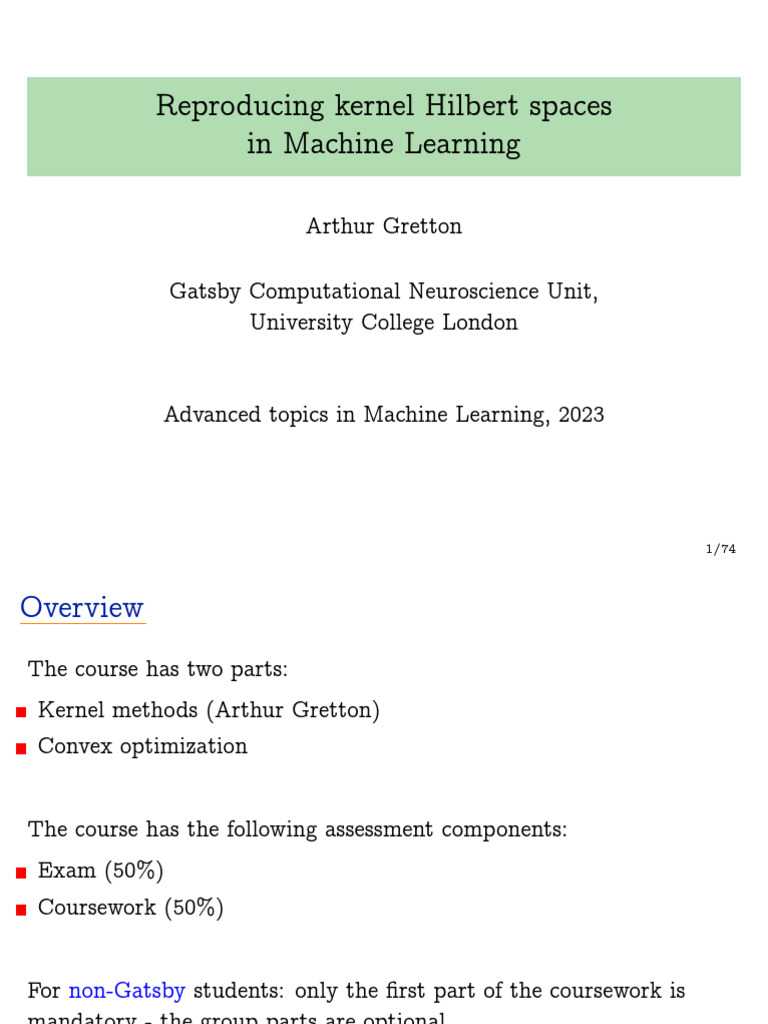 Arthur Gretton - Slides4A | PDF