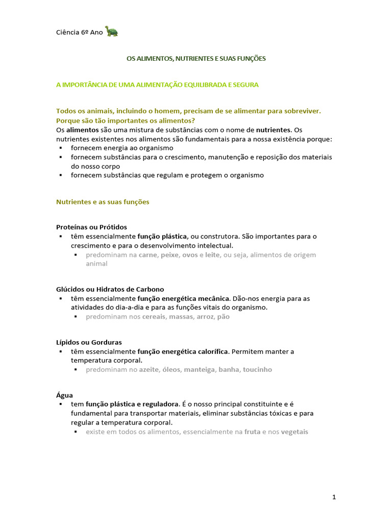 CN6 Resumo 1ºteste | PDF