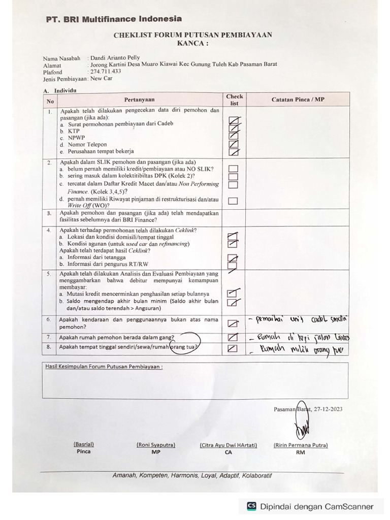 CFPP Dandi Arianto Pelly | PDF