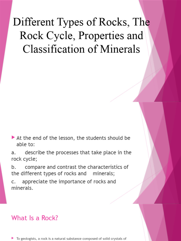 Different Types of Rocks The Rock Cycle Properties and Classification ...
