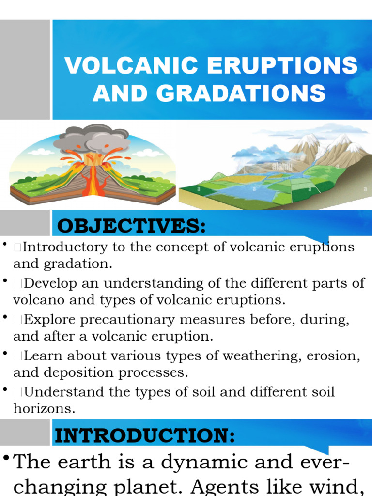 Volcanic Eruptions and Gradations | PDF
