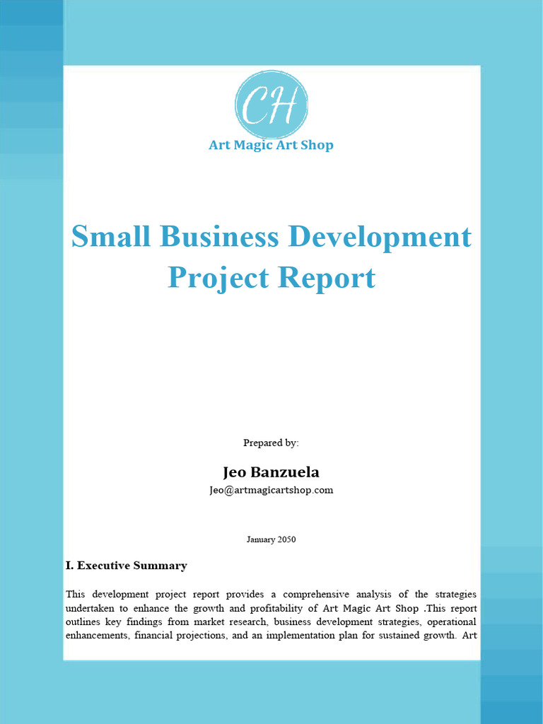 Small Business Development Project Template | PDF