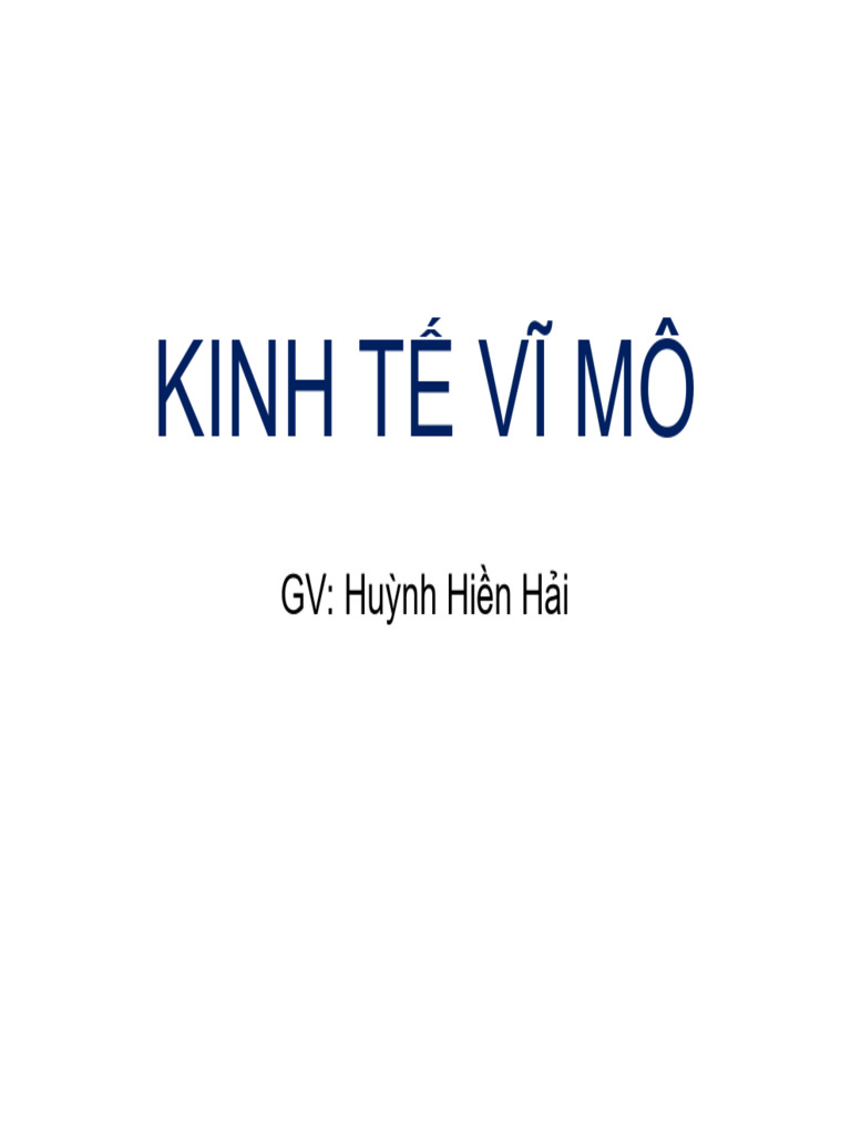 CHAPTER 1 NHAP MON KINH TE VI MO (Compatibility Mode) | PDF