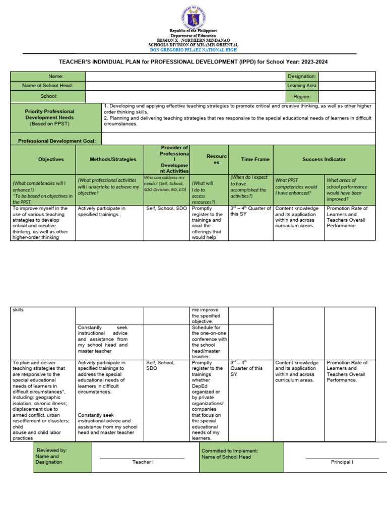 IPPD | Download Free PDF | Teachers | Learning