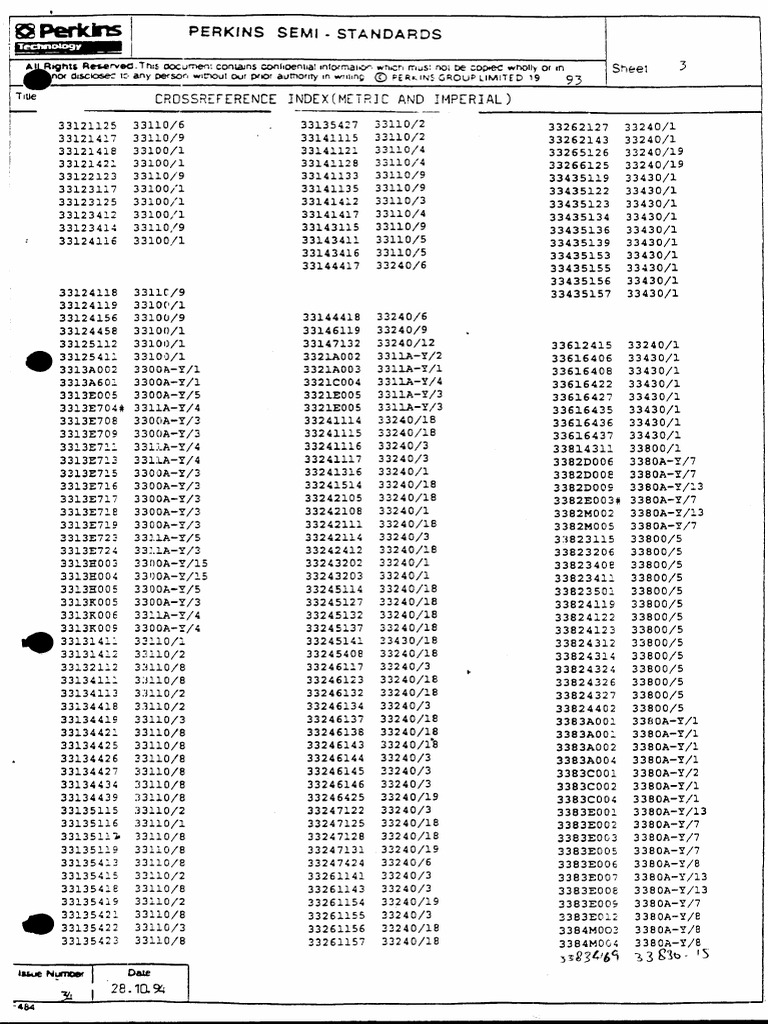 Sheet3 (Index - Imperial & Metric) | PDF