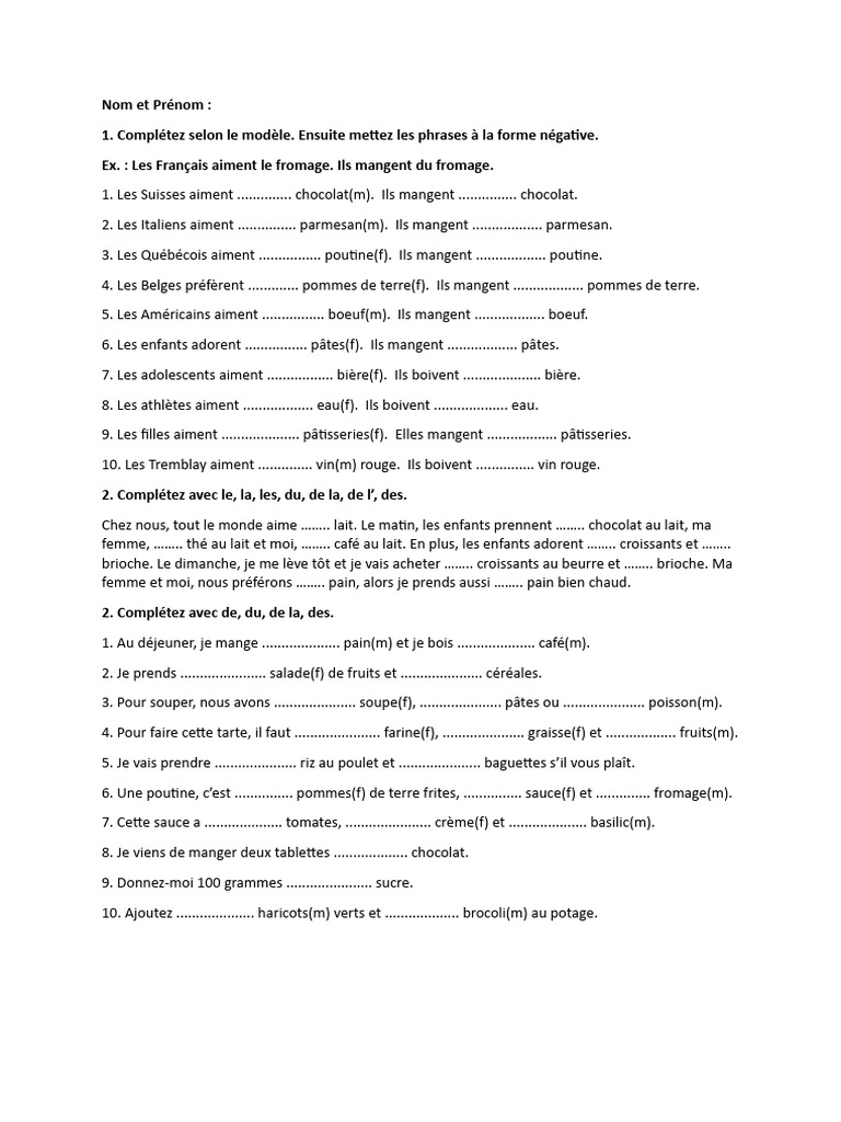 Article Partitif | PDF