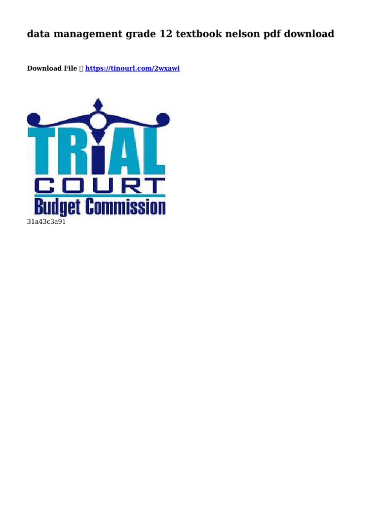 Data Management Grade 12 Textbook Nelson PDF Download | PDF