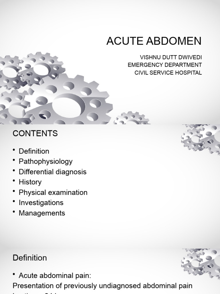 0531 Modified Acute Abdominal Pain | PDF