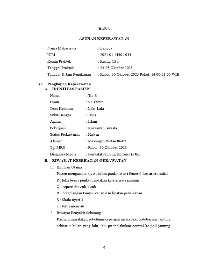 Askep PJK (Rsal) | PDF